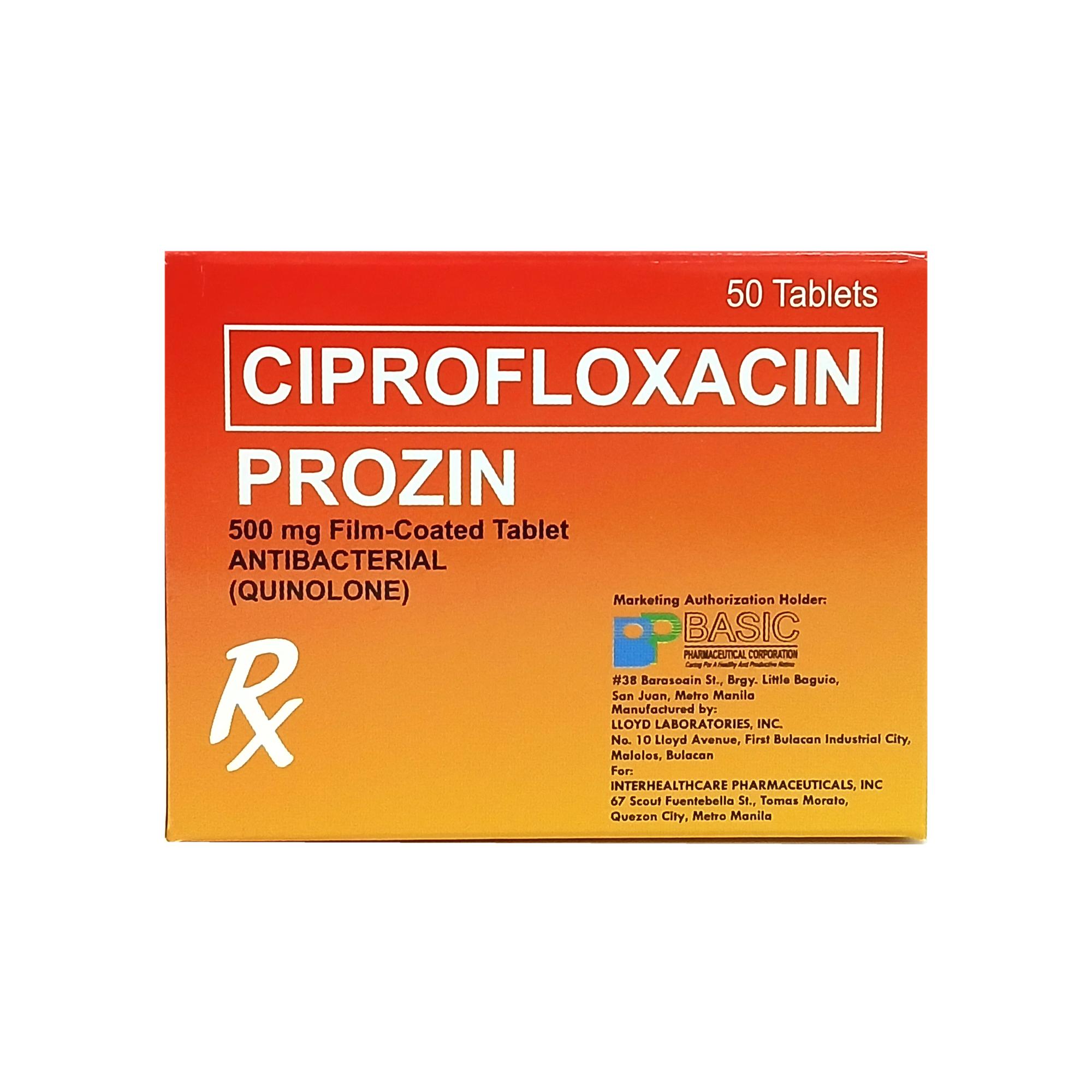 PROZIN FILM-COATED TABLET 500MG | Basic Pharmaceutical Corporation