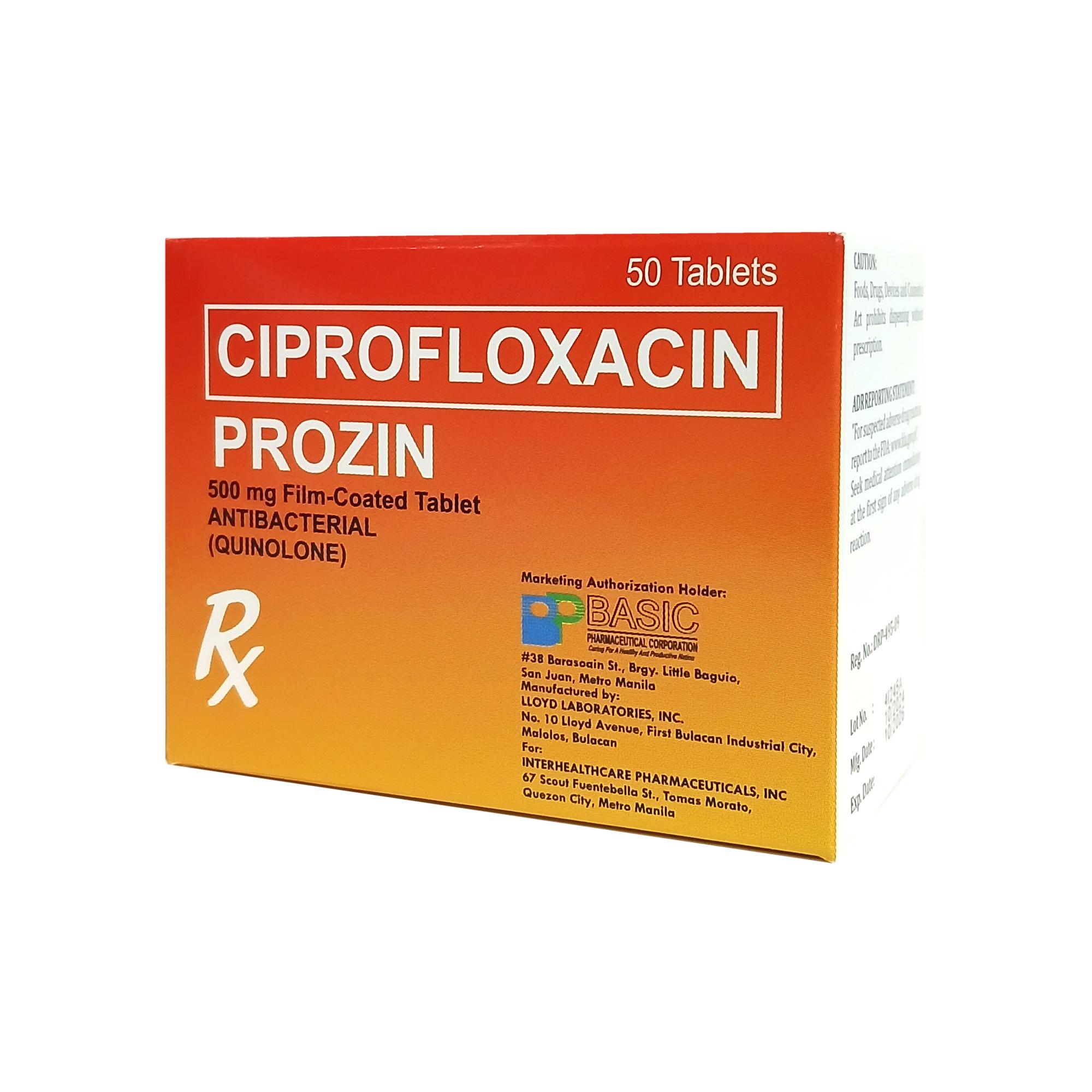 PROZIN FILM-COATED TABLET 500MG | Basic Pharmaceutical Corporation